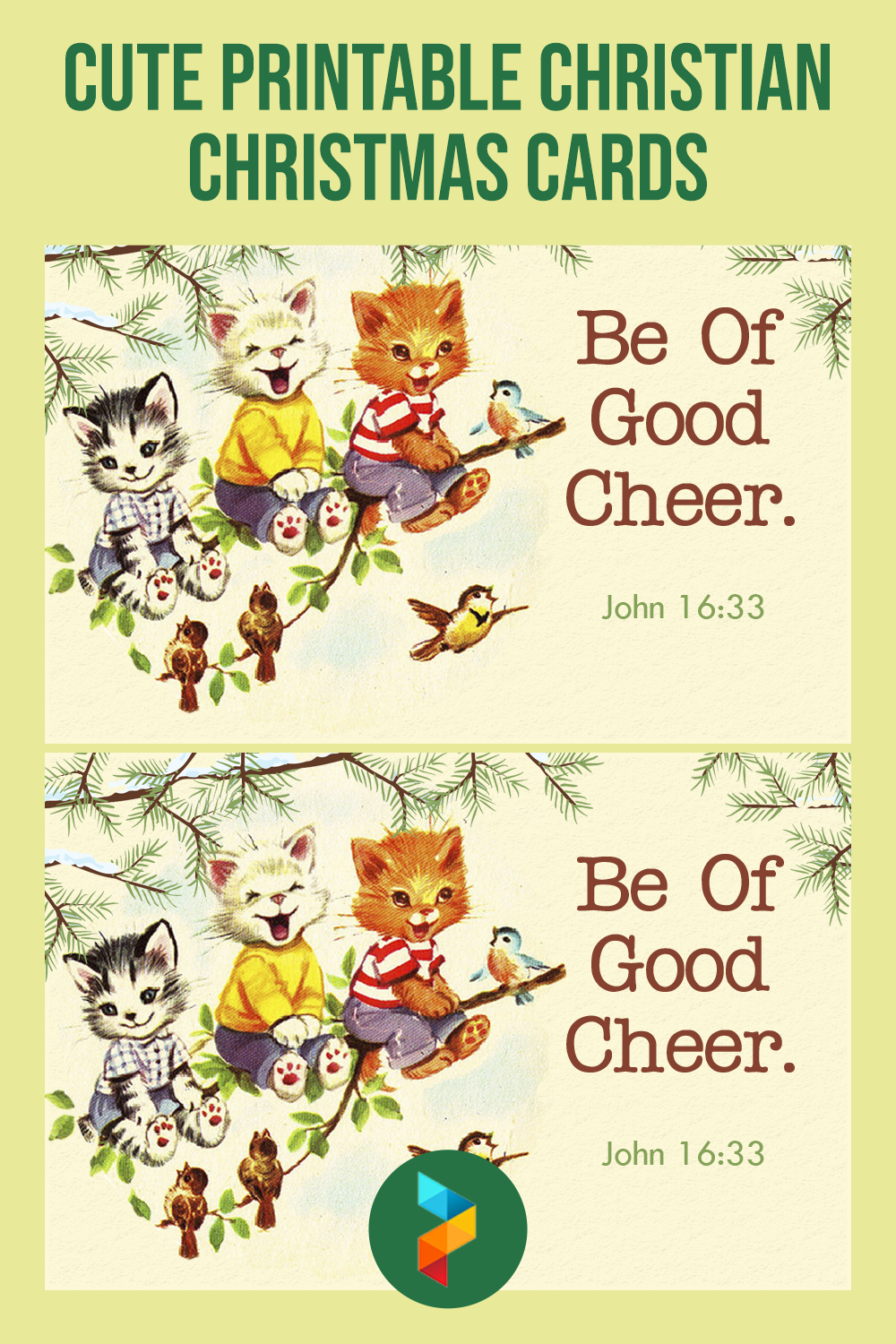 10 Best Cute Free Printable Christian Christmas Cards Printablee