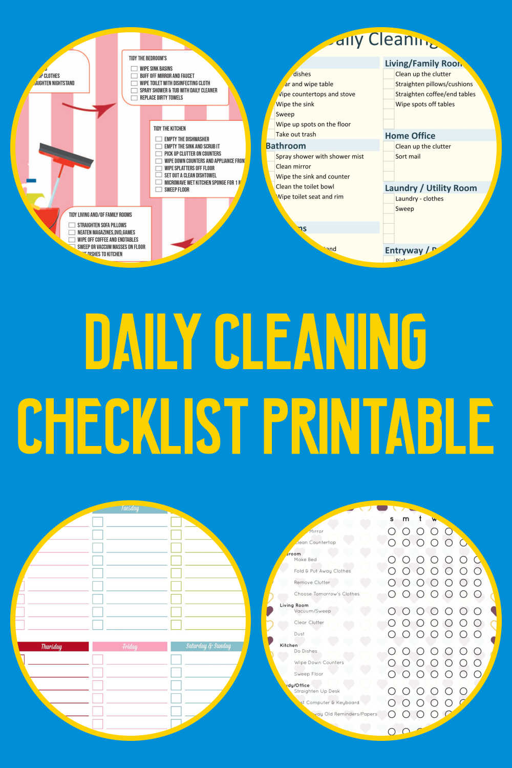 10 Best Daily Cleaning Checklist Printable Printablee