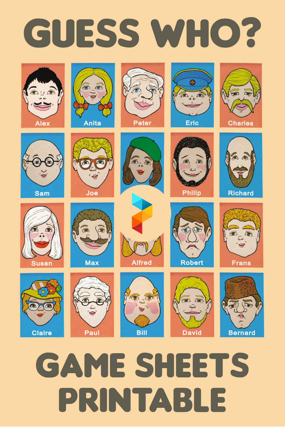 Guess Who Printable Cards DiY Guess Who Printable Template Make 