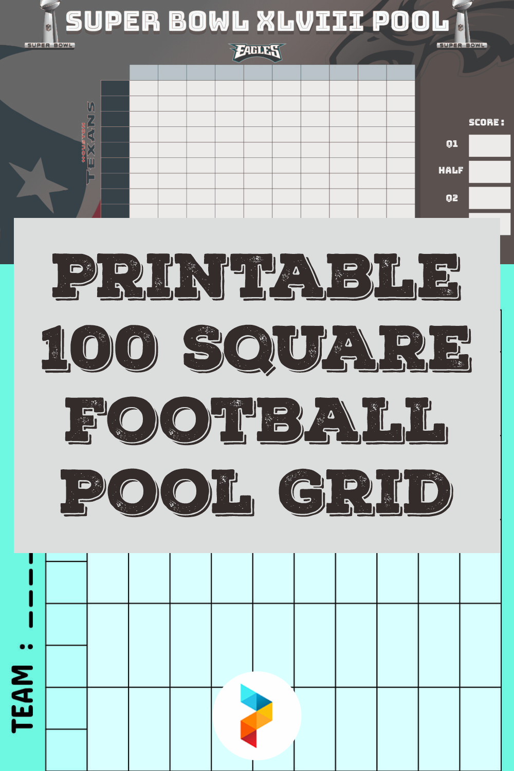 10 Best Printable 100 Square Football Pool Grid Printablee