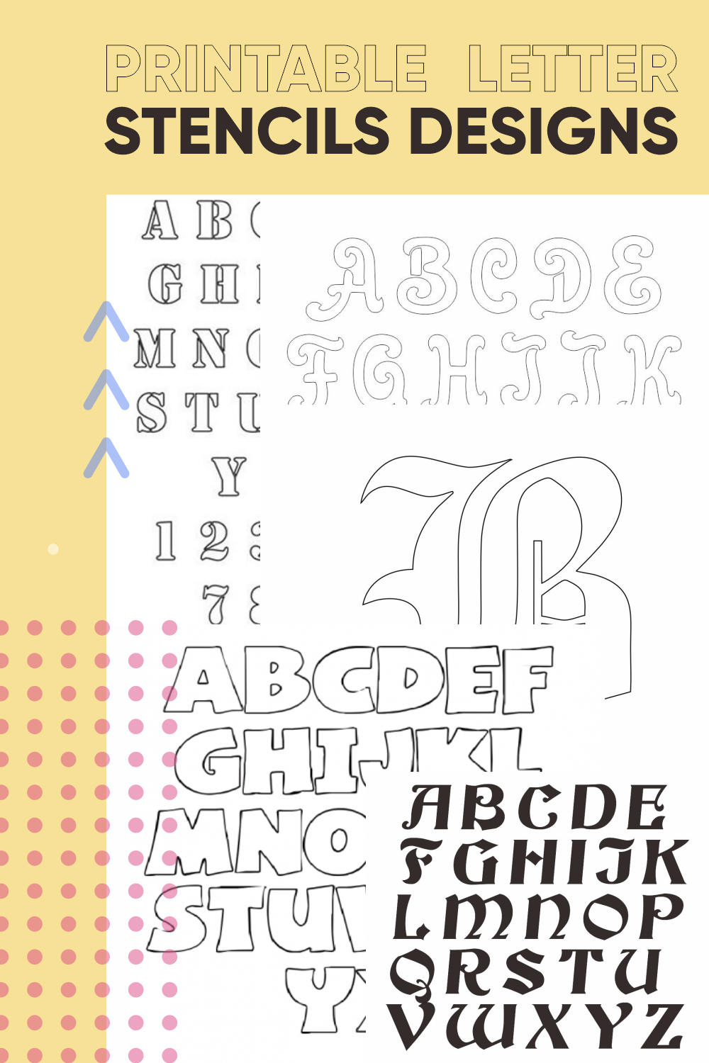 10 Best Free Printable Letter Stencils Designs PDF For Free At Printablee