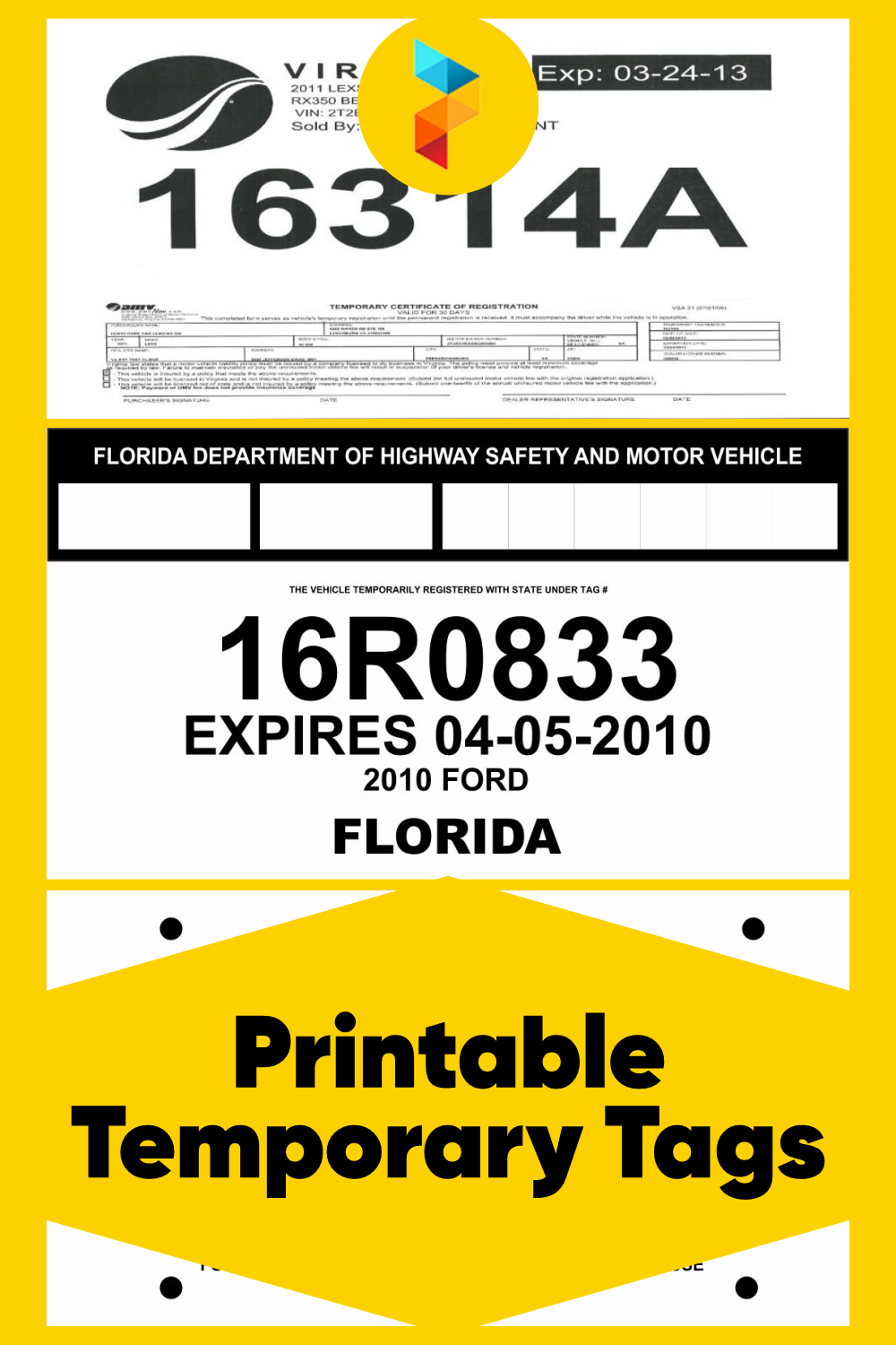 Blank Florida License Plate Template Digiscrapru